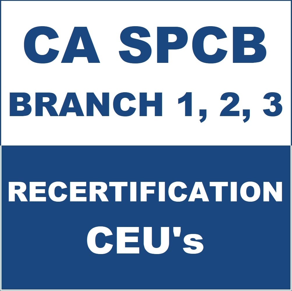 SPCB Certifications & Continuing Education Hours in CA | PESTED